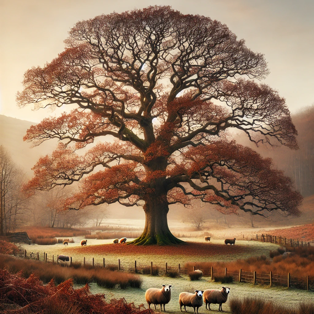 Oak tree in November – Woods for the Trees